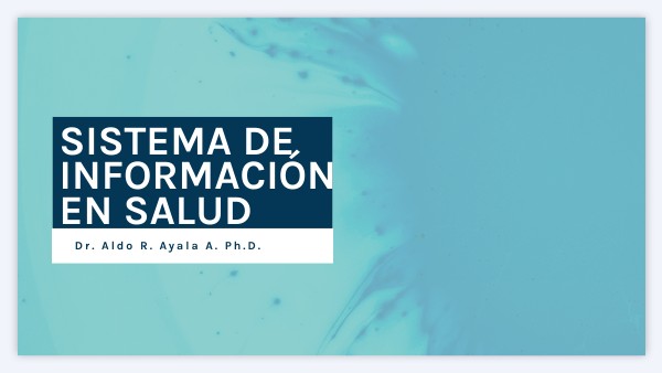 SISTEMA DE INFORMACION EN SALUD | Genially