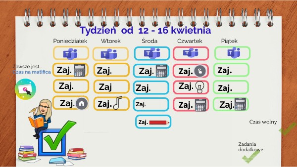 Plan klasa 3a ŚRODA