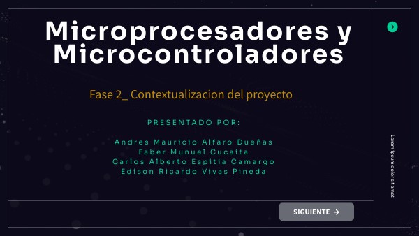 Microprocesadores y Microcontroladores Fase 2 | Genially