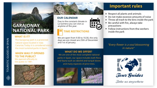National Park Brochure