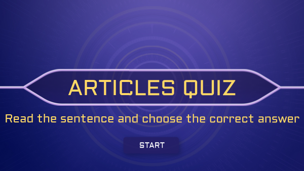 Articles quiz | Genially