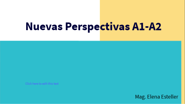 Nuevas Perspectivas (A1-A2) | Genially