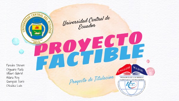 PROYECTO FACTIBLE | Genially