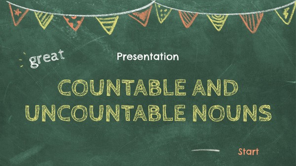 Countable and Uncountable nouns | Genially