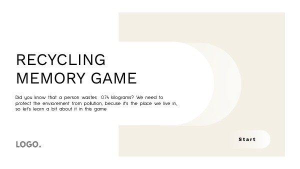 Recycling memory game | Genially