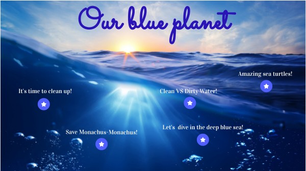 Our blue planet | Genially