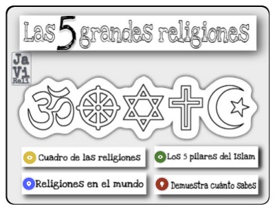 LAS 5 GRANDES RELIGIONES | Genially