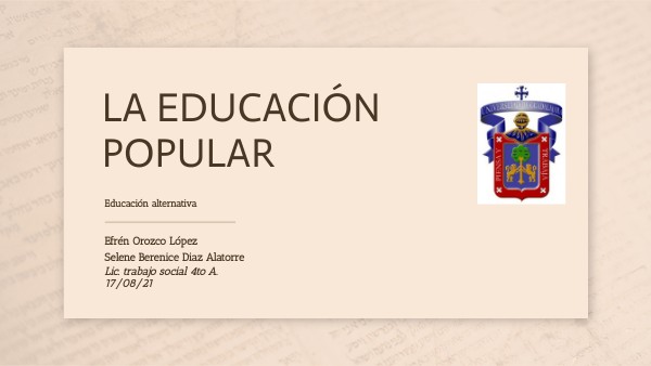 Educación Popular
