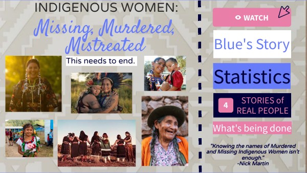 Missing and Murdered Indigenous Women | Genially