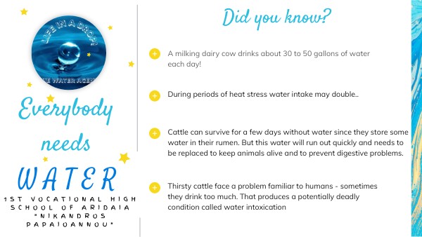 Everybody needs water