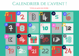 Calendrier de l'avent musical | Genially