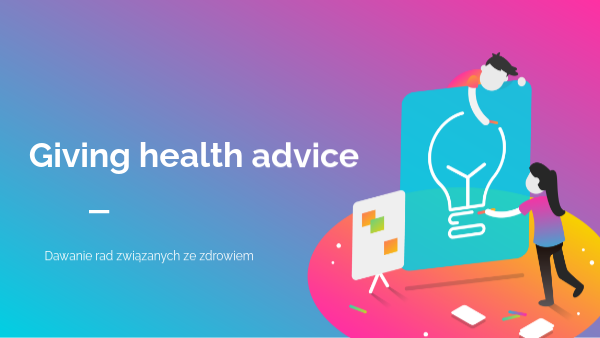 Giving health advice | Genially