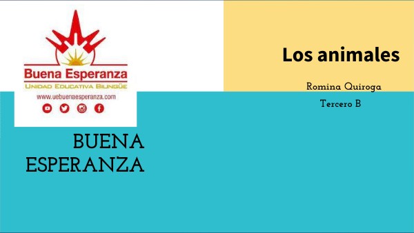 PRESENTACIÓN los animales