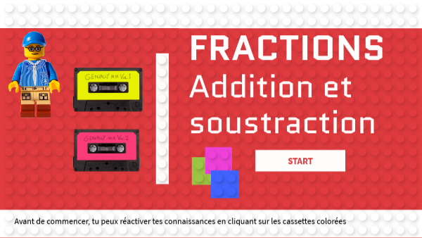 Additionner et soustraire des fractions - niveau 5è | Genially