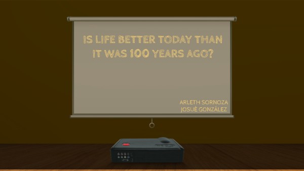 English Exposition Is life better today than it was 100 years ago