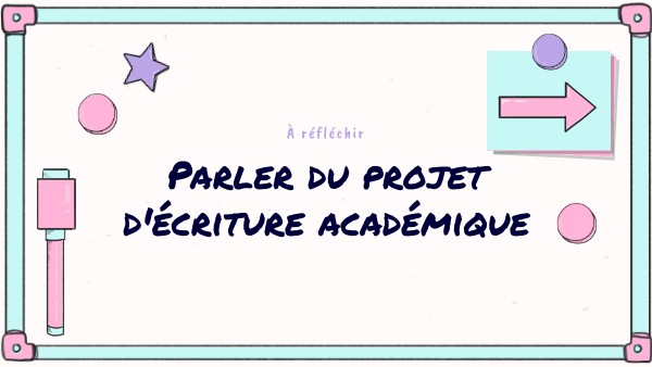 Préesentation projet Ecriture Académique | Genially