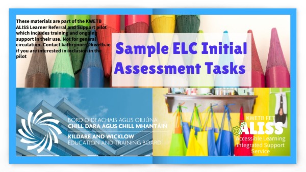Sample ELC assessments | Genially
