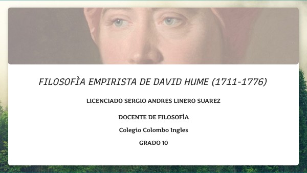 FILOSOFIA EMPIRISTA DE DAVID HUME
