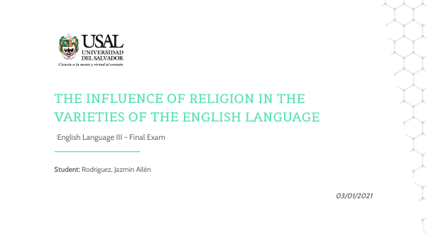 English Language Final Exam | Genially