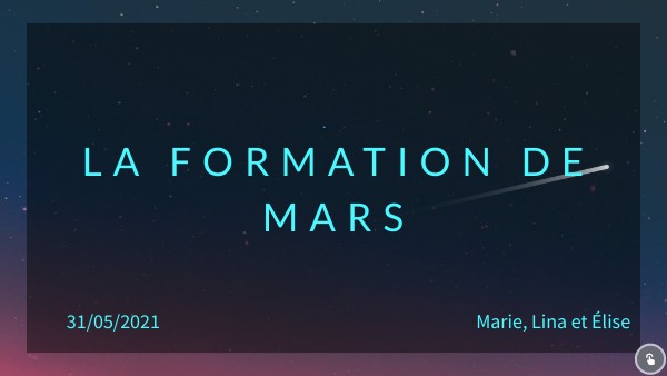 La Formation de Mars | Genially