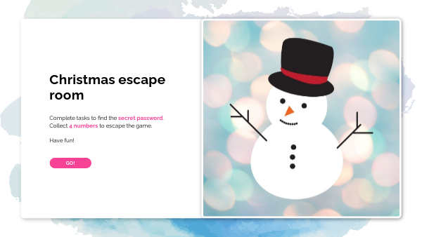 Christmas escape game | Genially