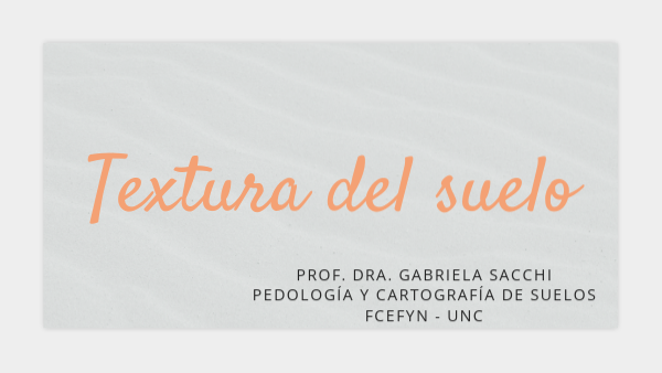 textura del suelo | Genially