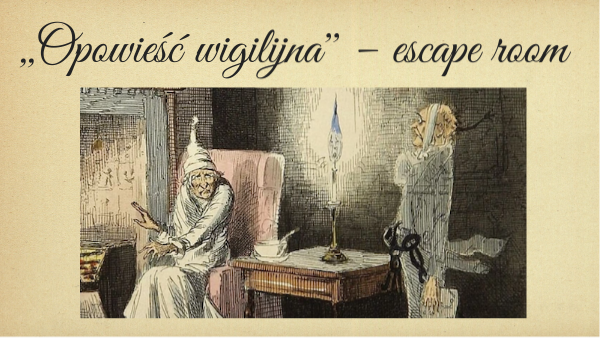 Opowieść wigilijna escape room | Genially