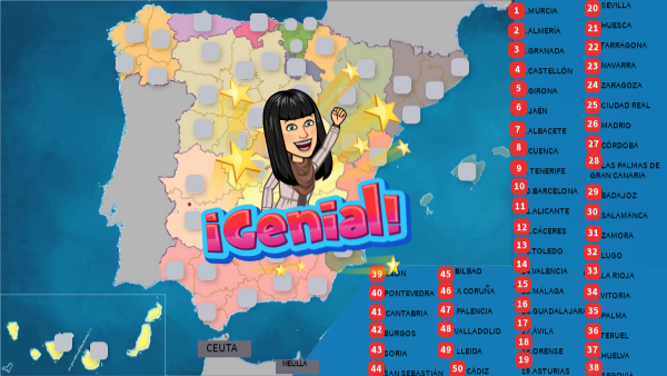 MAPA PROVINCIAS ESPAÑA copia | Genially