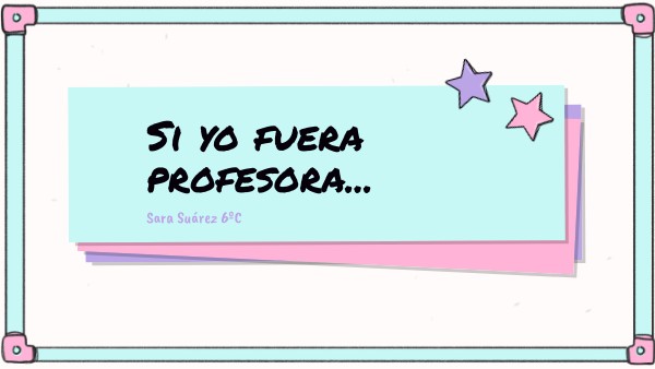 presentación profesora | Genially