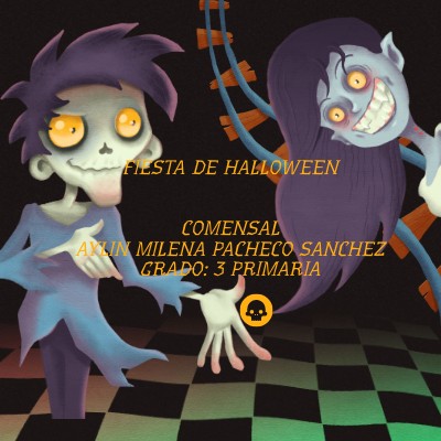 AFICHE PUBLICITARIO HALLOWEEN AYLIN PACHECO