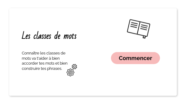 Les classes de mots | Genially