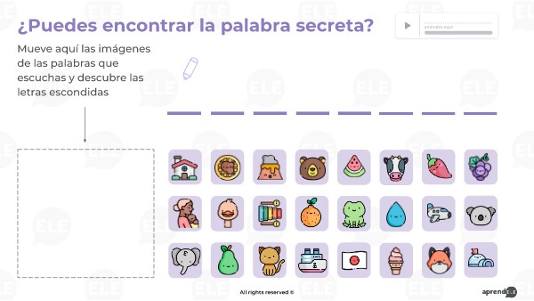 Encuentra la palabra secreta - abecedario español | Genially