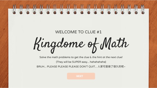 Clue #1
