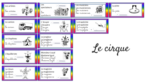 imagier sonore cirque