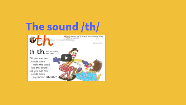 Phonics sound /th/ | Genially