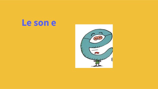 Phonologie - le son e comme dans cheval