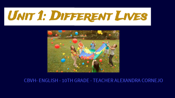 10th grade - unit 1 - english | Genially