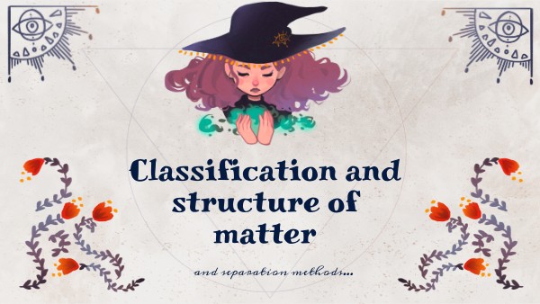 MET4 - Classification of matter