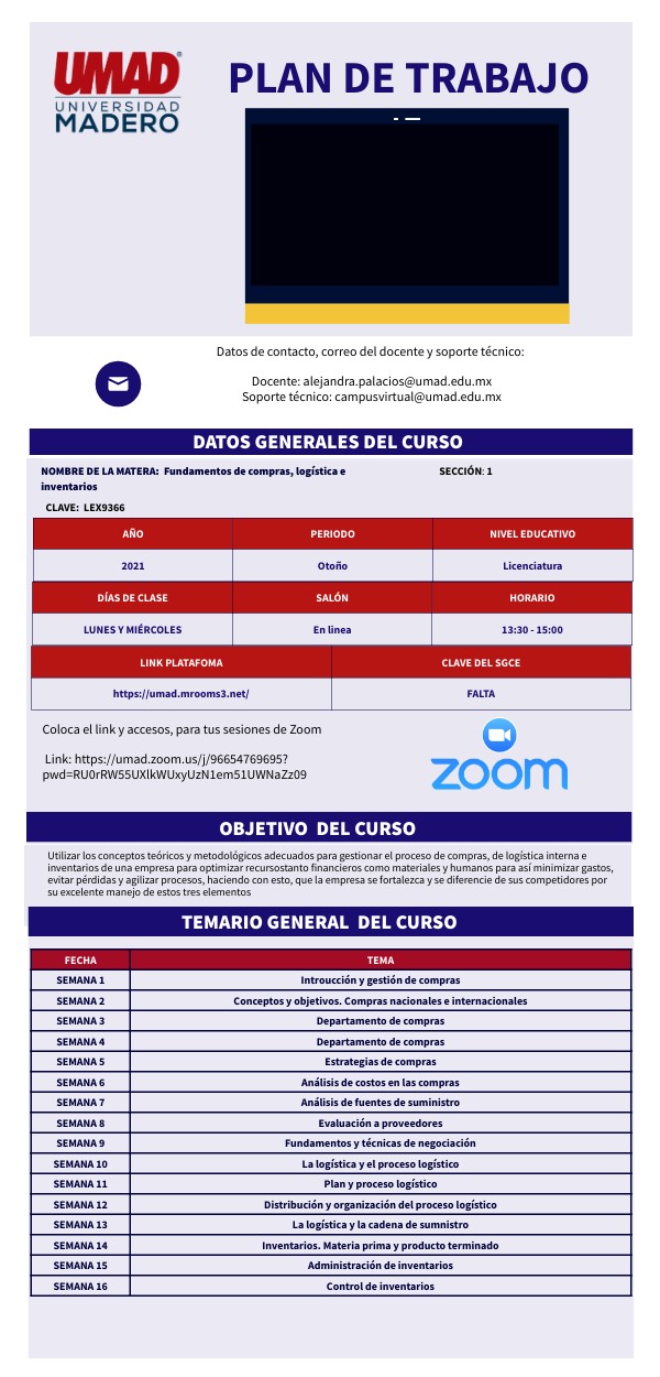 PDT - Fundamentos de compras, logística e inventarios | Genially