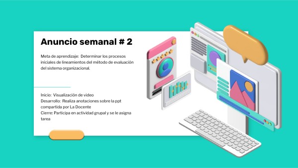 Anuncio semanal # 2 | Genially