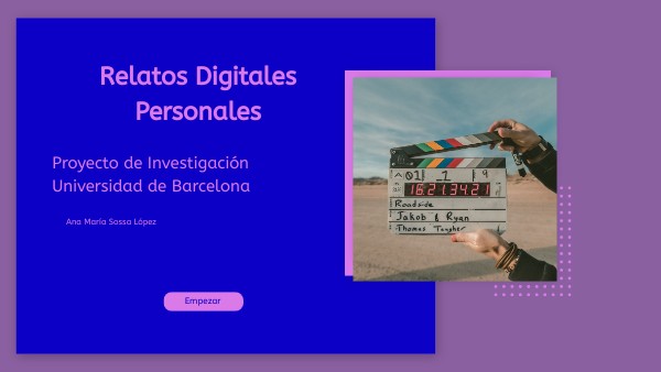 Relatos Digitales Personales | Genially