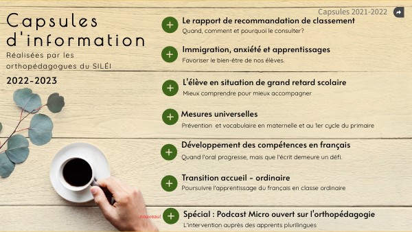 Capsules ortho 22-23 | Genially