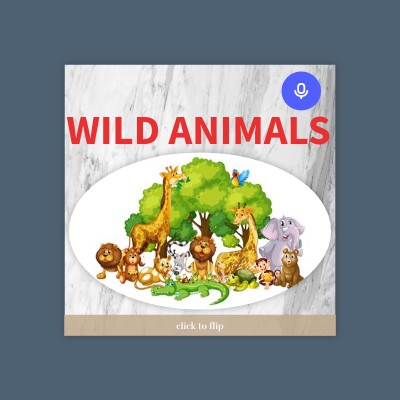Wild Animals (words) | Genially