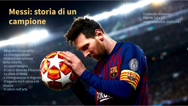 Messi: storia di un campione | Genially
