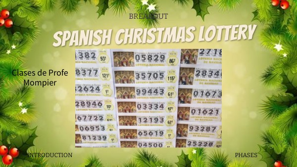 Mompier Spanish Christmas Lottery Breakout Room | Genially