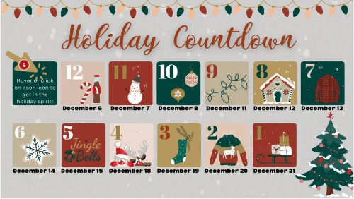 LHJH Holiday Countdown | Genially