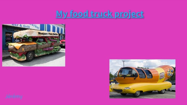 Food truck project | Genially