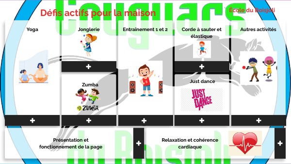 Défi actifs pour la maison | Genially