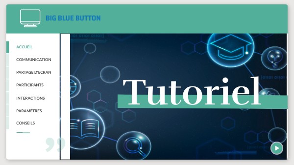 Guide Big Blue Button | Genially