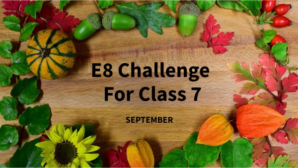 E8 Challenge for Class 7 | Genially